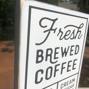 Fresh Brewed Coffee / Wooden Sign / Brewed Coffee / Coffee / - Etsy