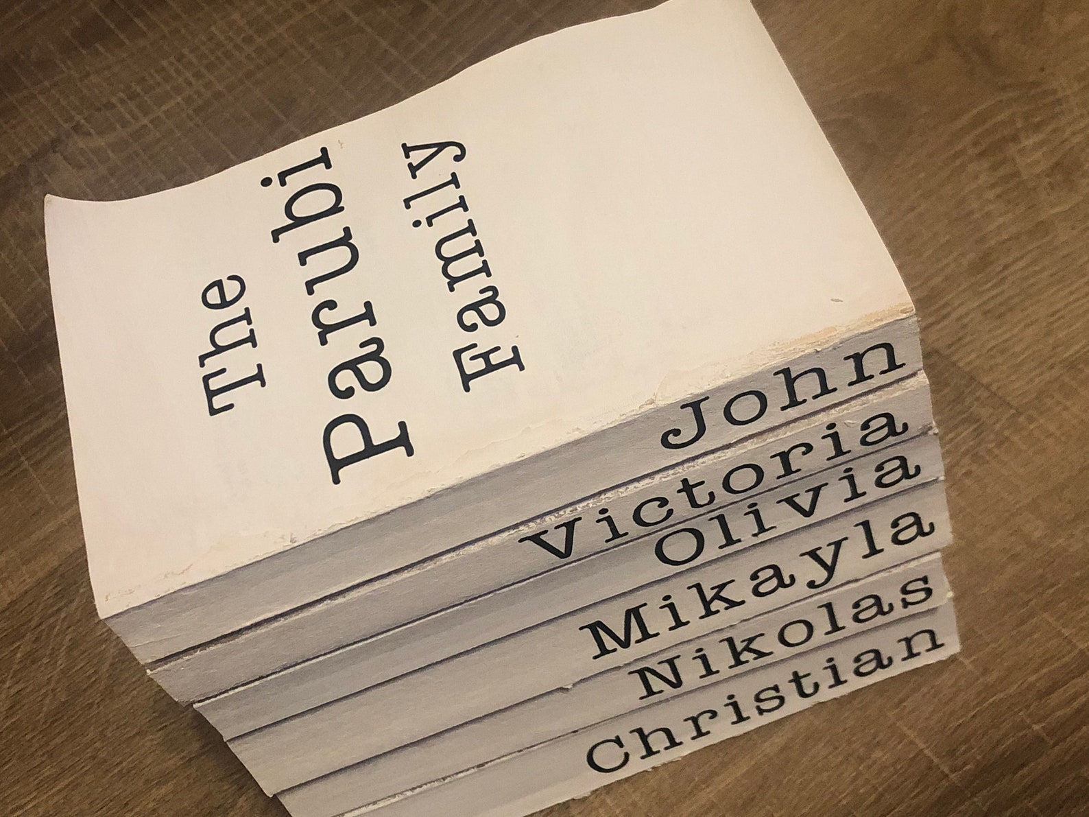 Adding Last Name Cover Page to a Book Order - Etsy