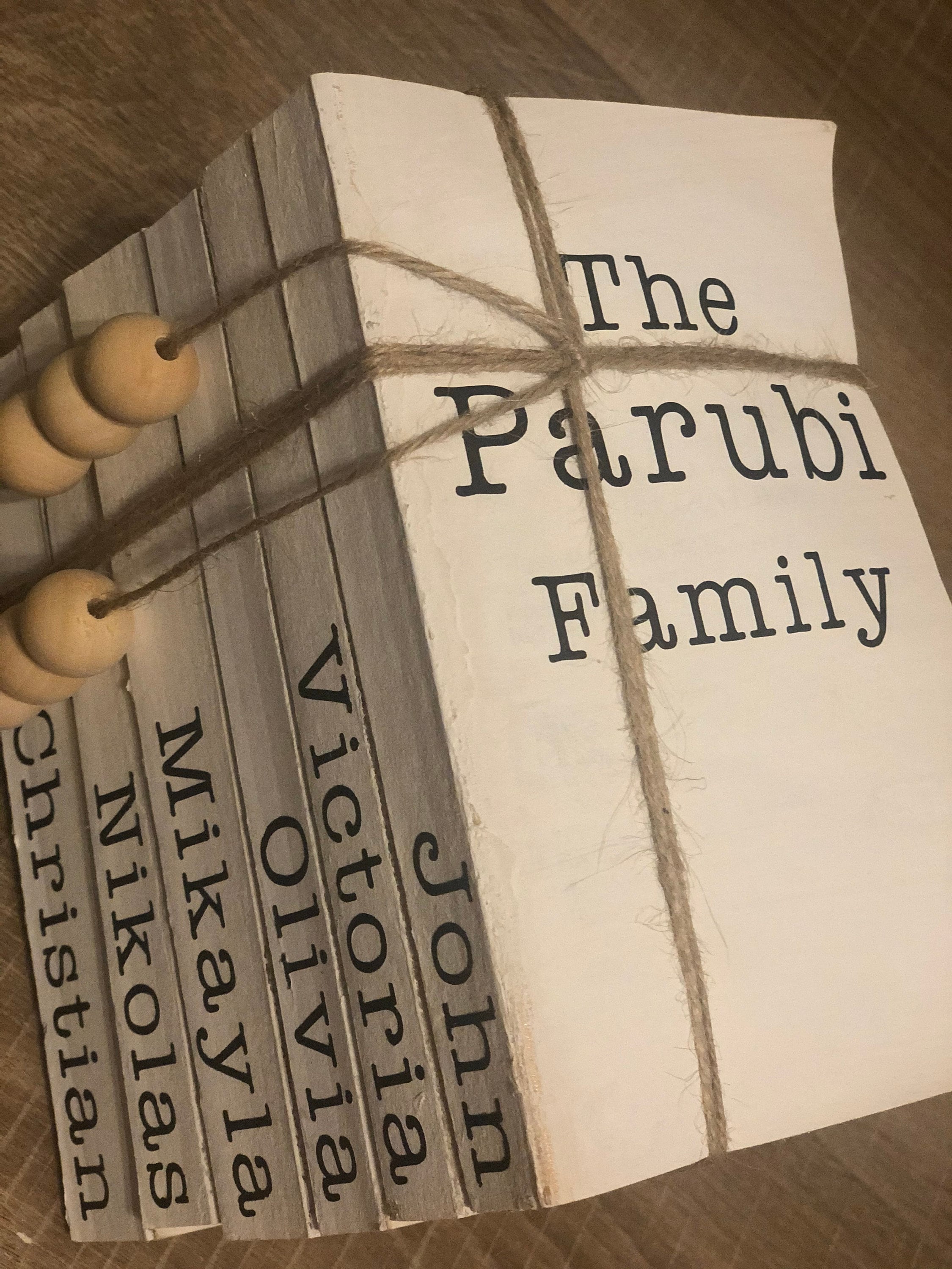 Adding Last Name Cover Page to a Book Order - Etsy