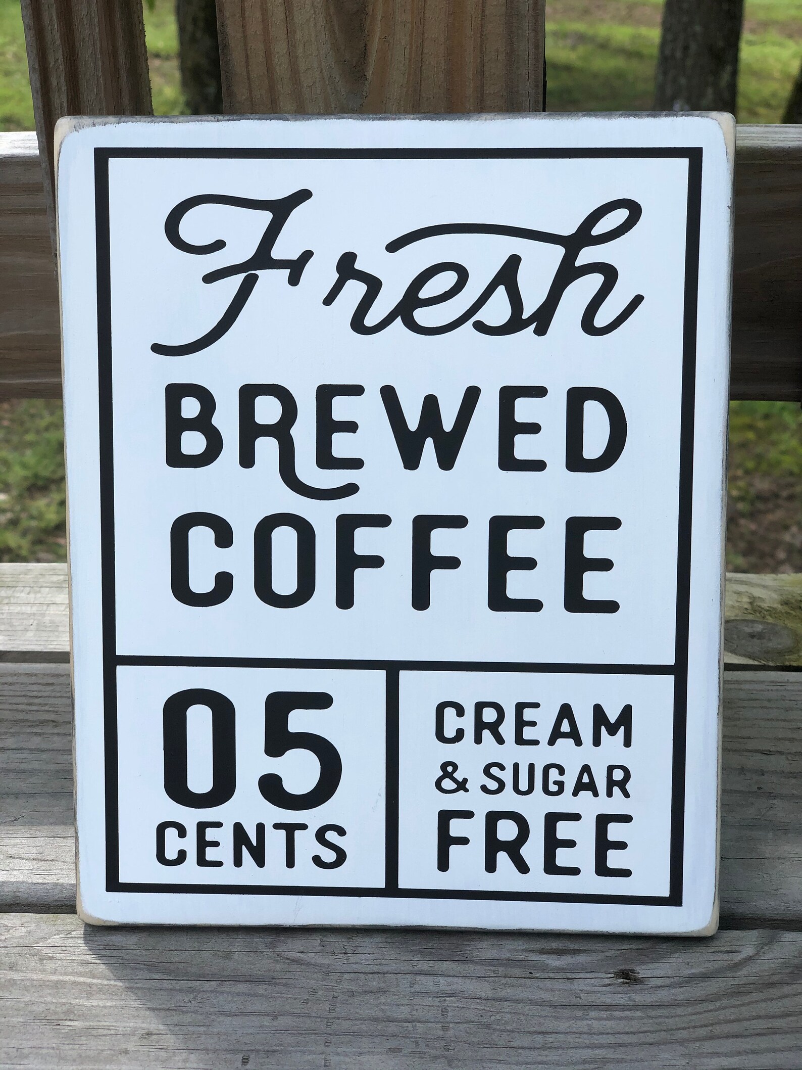 Fresh Brewed Coffee / Wooden Sign / Brewed Coffee / Coffee / - Etsy
