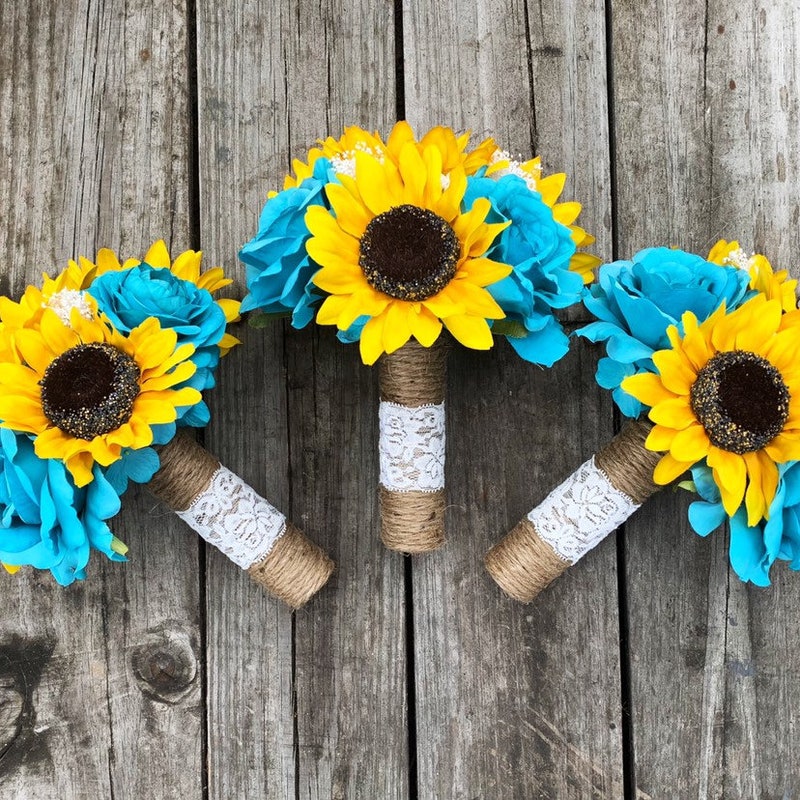 Turquoise Bouquet - Etsy