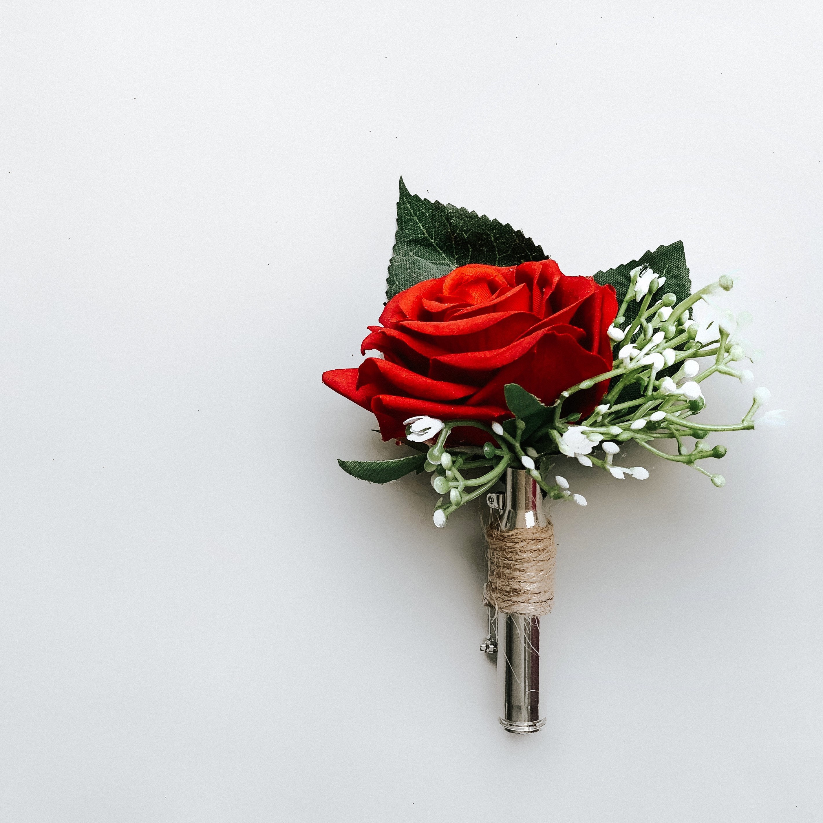 Red Rose Boutonniere