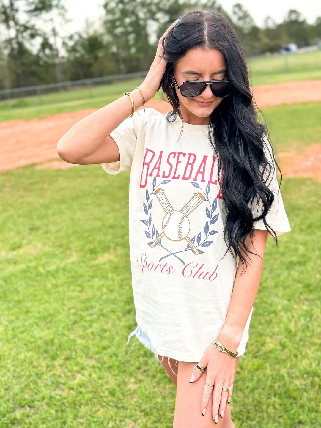 Baseball Sports Club DTF Graphic Tee, Cutesy Graphic Tee, BASEBALL T ...