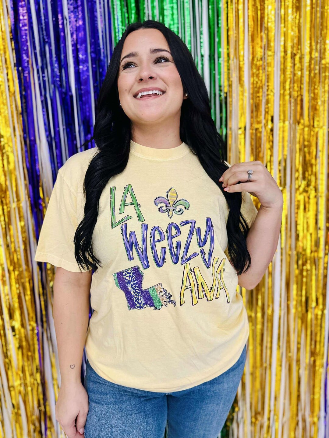 La Weezy Ana DTF Graphic Tee, Mardi Gras T-shirt, Mardi Gras Parade T ...