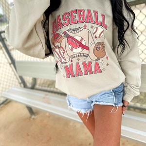 Baseball MAMA DTF Sweatshirt, MAMA Wear, Mama Sweatshirt, Baseball Wear ...