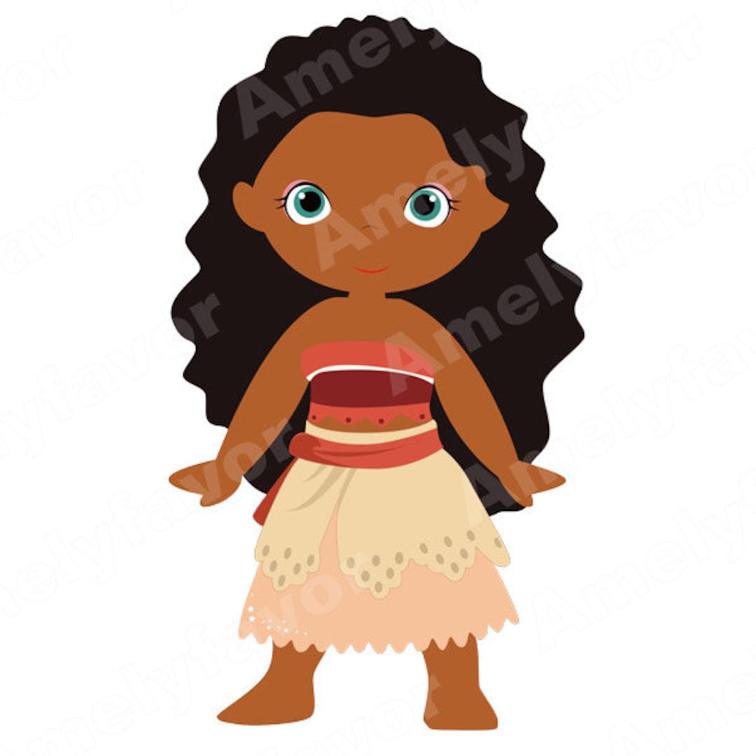Moana Clipart PNG Images Digital Moana Clip Art Instant Download Spa ...