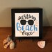 Funny Beach Sign Resting Beach Face Beach Humor, Beach Ceramic Tile ...