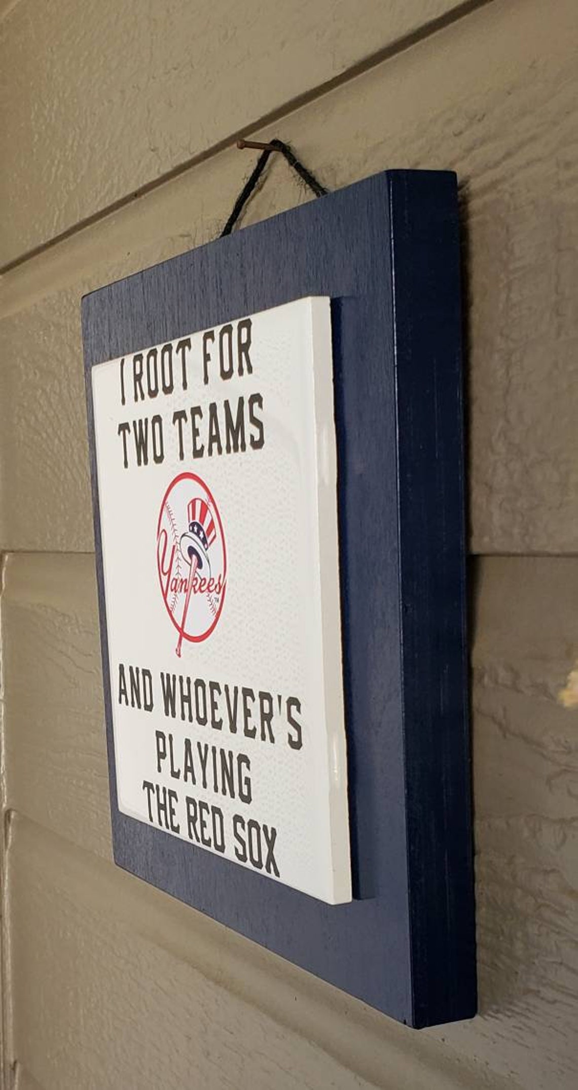 New York Yankees Decor Yankees Ceramic Tile Sign | Etsy