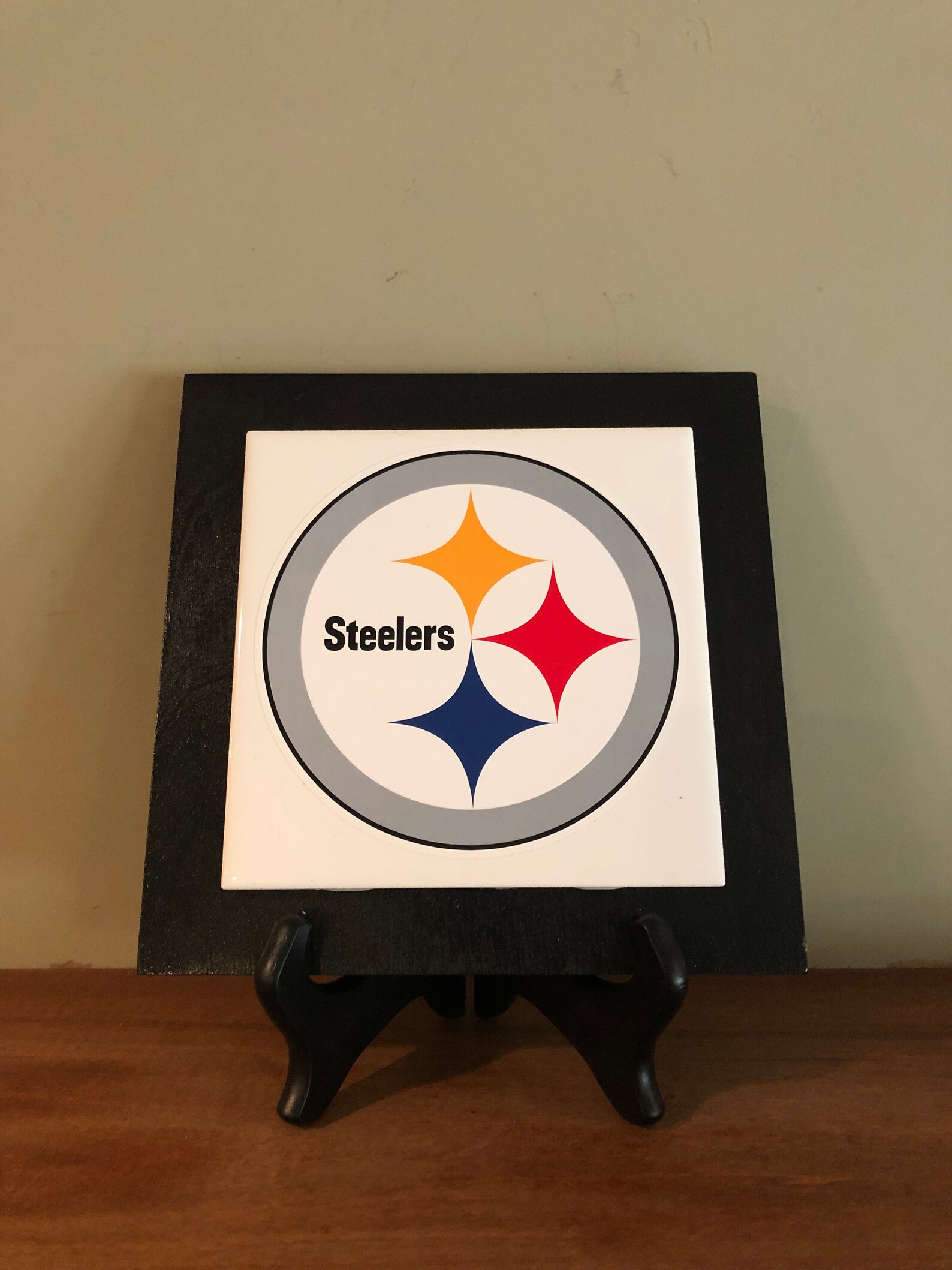 Pittsburgh Steelers Ceramic Tile Sign | Steelers Decor | Father's Day ...