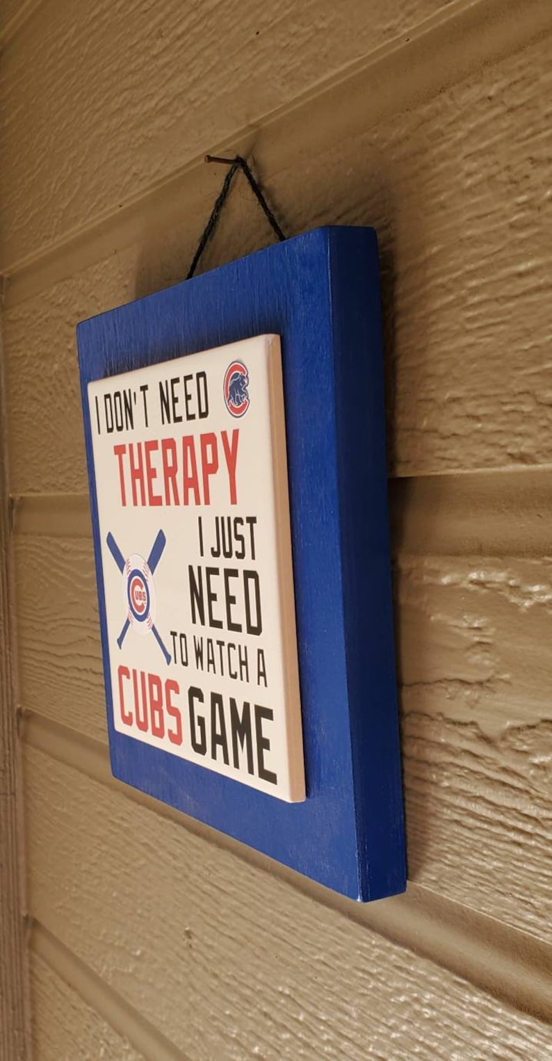Chicago Cubs Decor | Cubs Ceramic Tile Sign, Father's Day Gift - Etsy