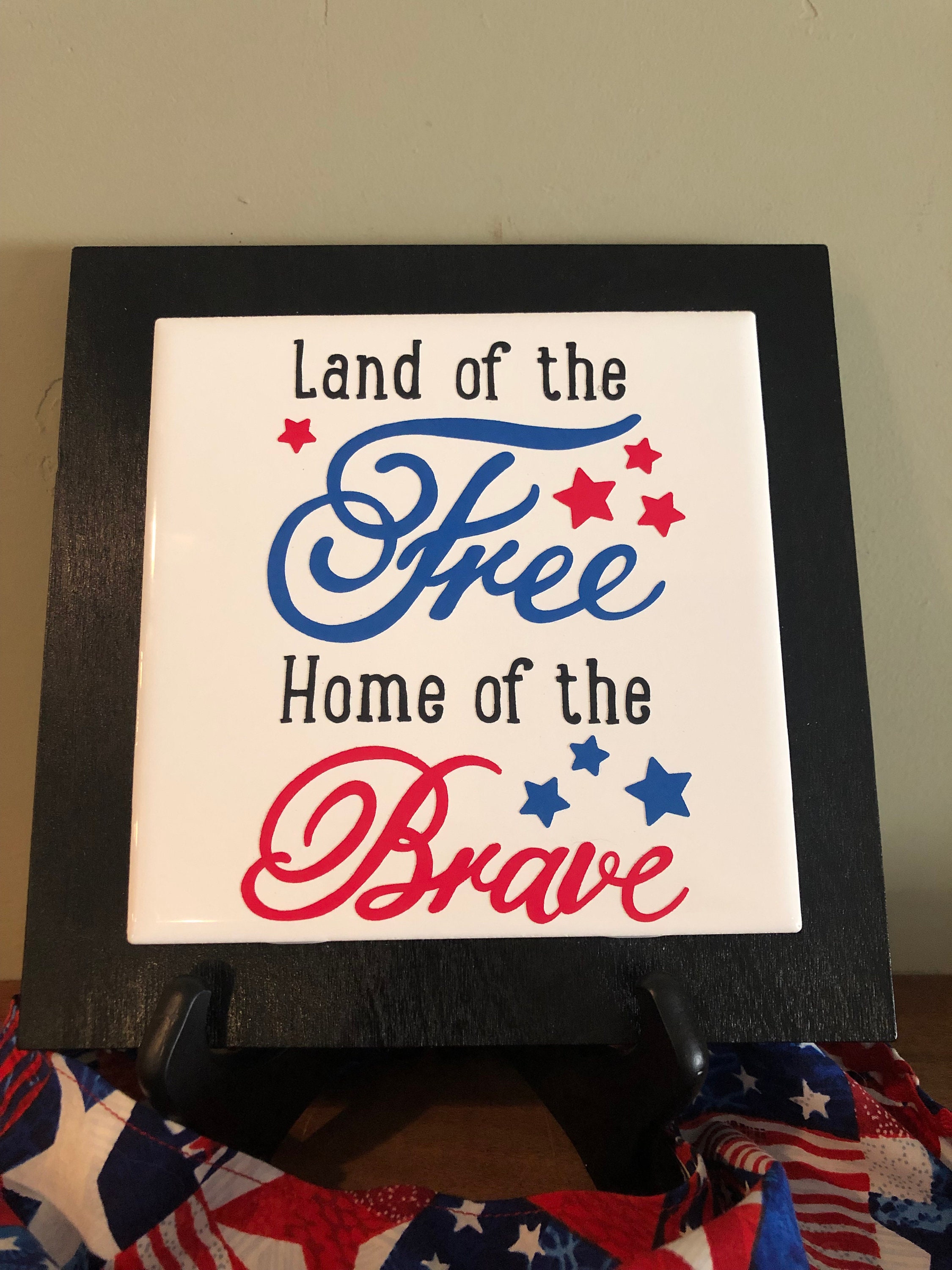 Patriotic Sign | 4th of July Decor - Etsy