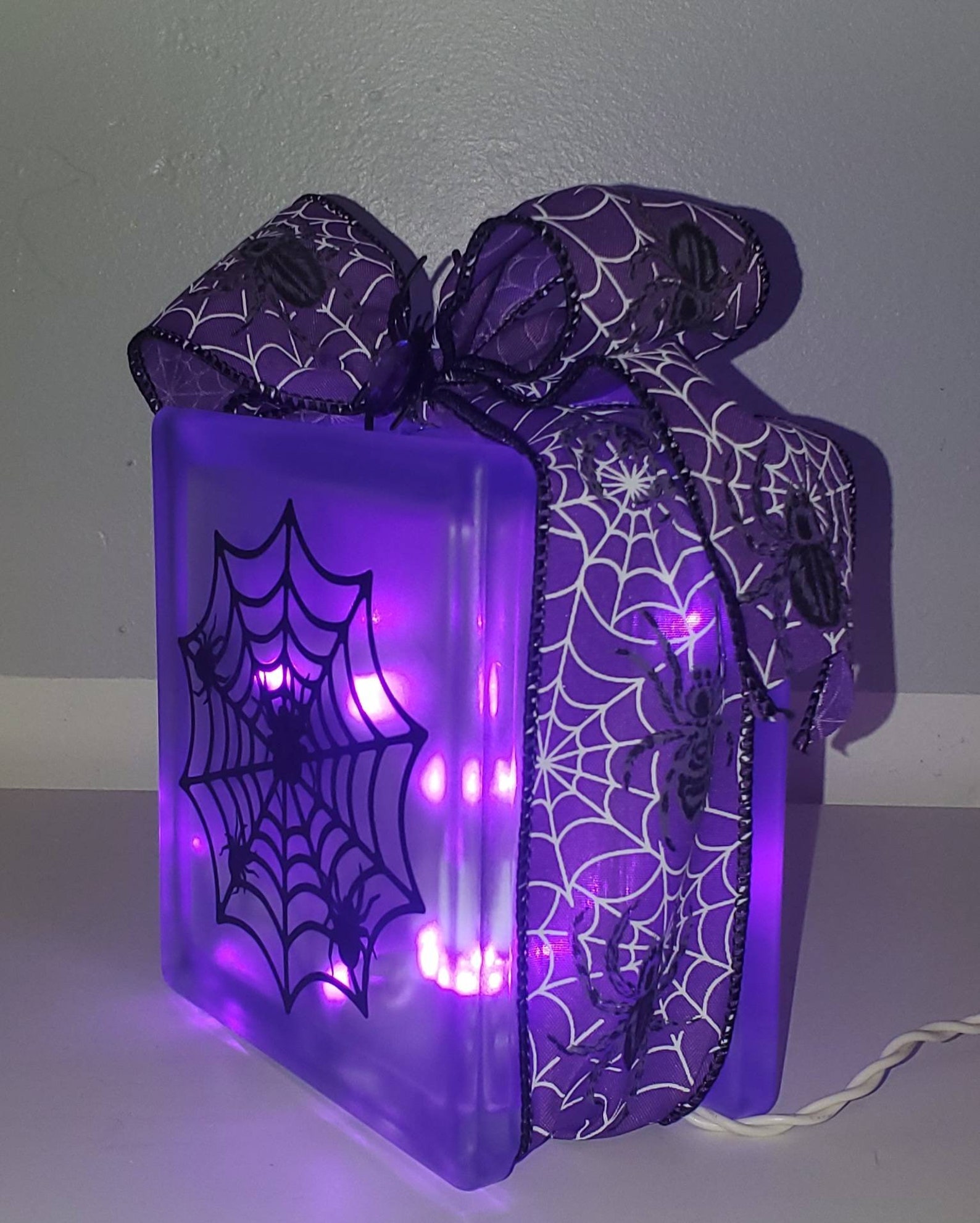 HALLOWEEN Lighted Glass Block - Etsy