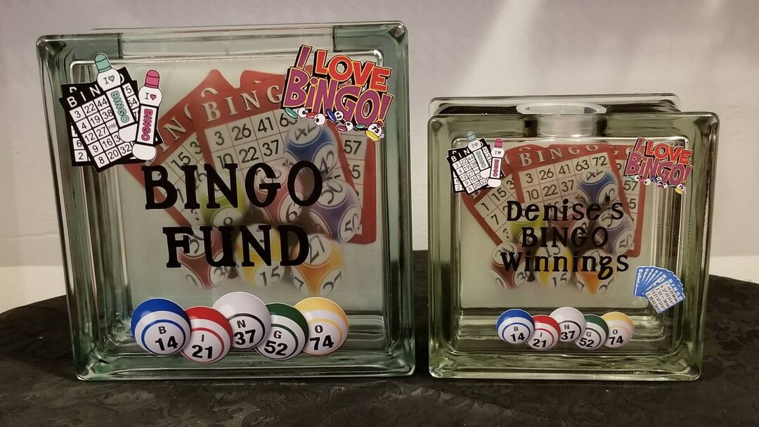 BINGO Glass Bank - Retirement Gift - Etsy