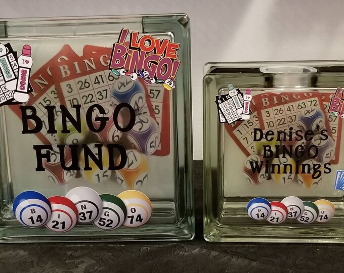 BINGO Glass Bank - Retirement Gift - Etsy