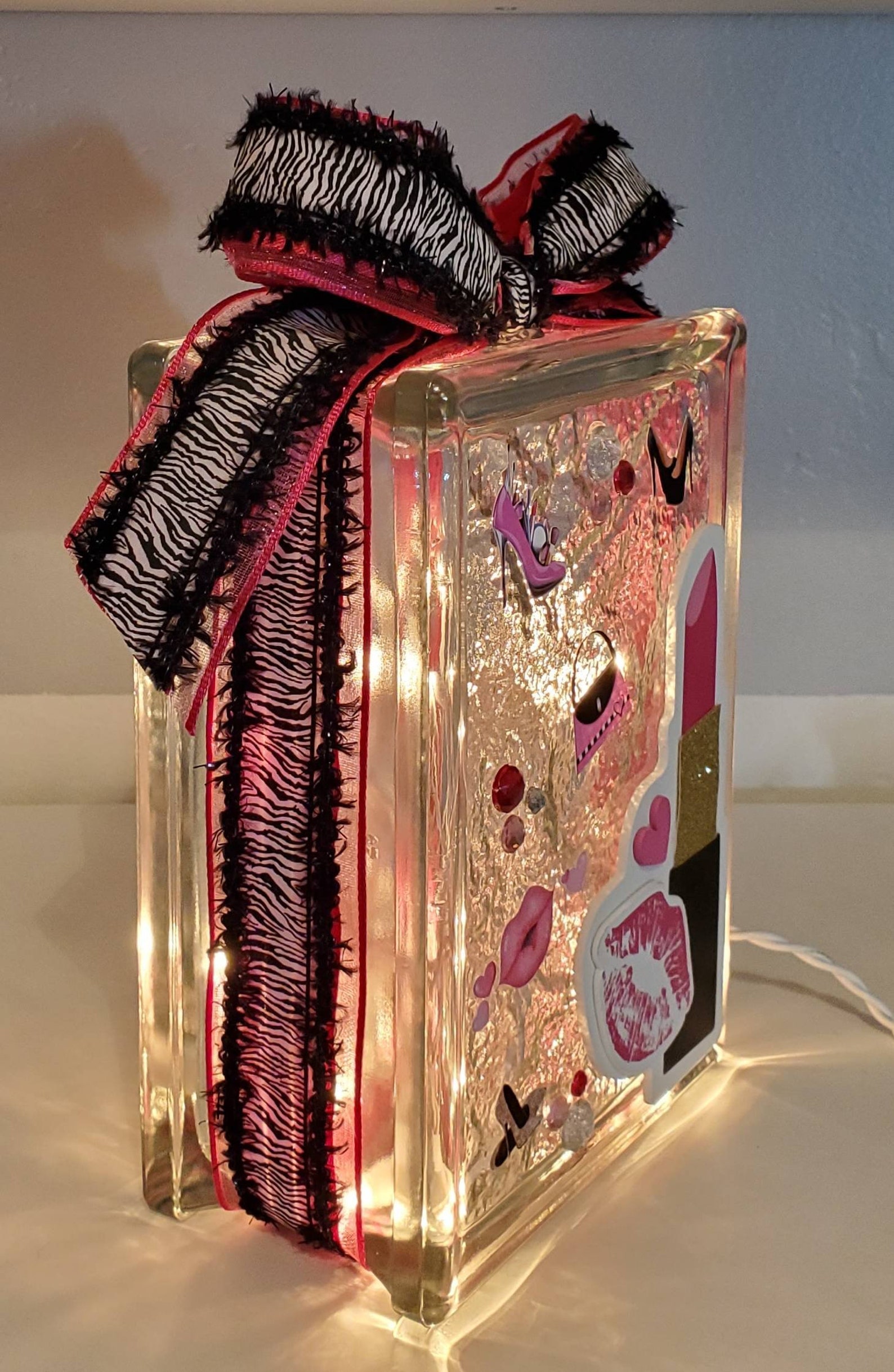 Teen Girl Lighted Glass Block - Etsy