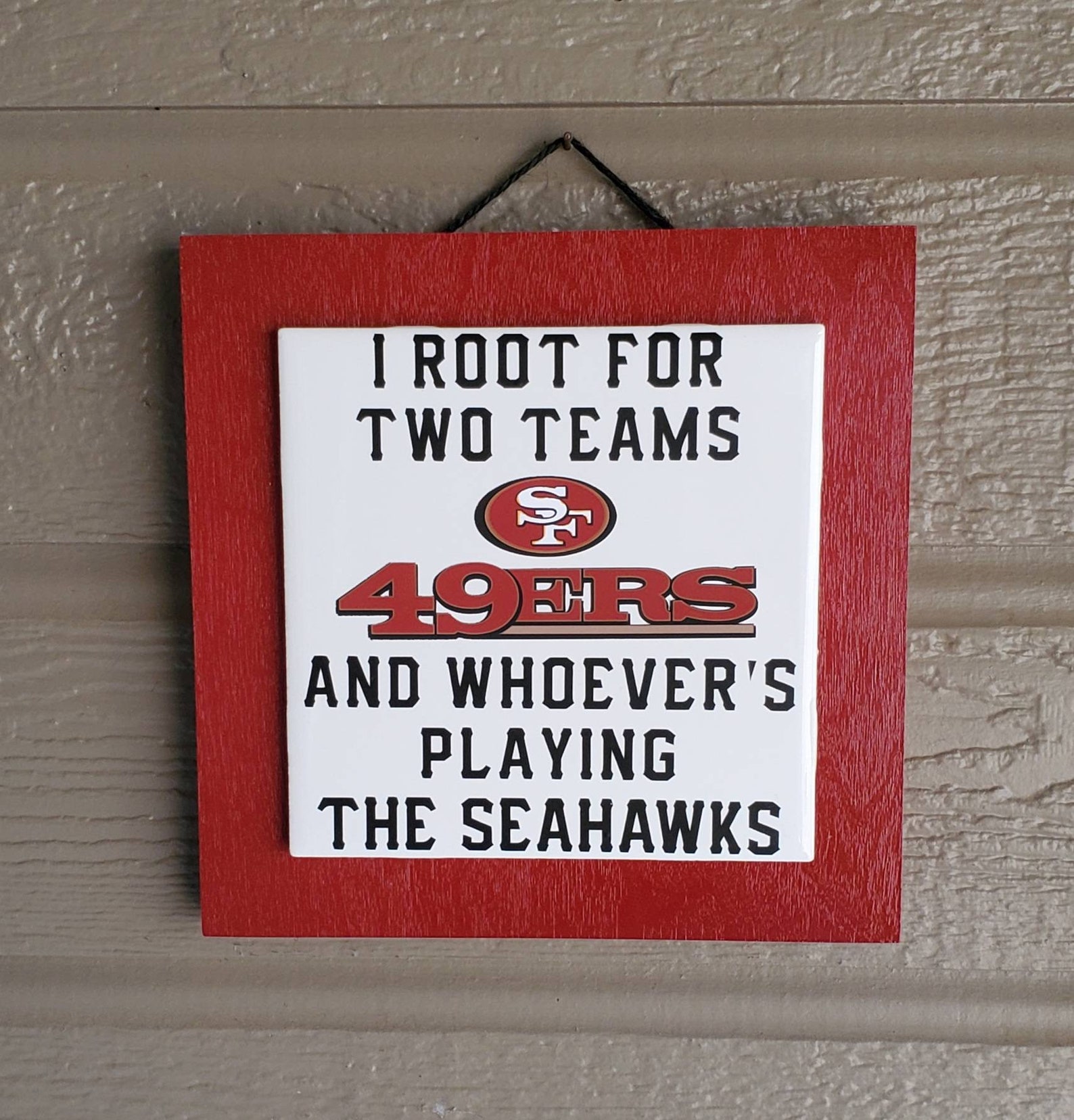 San Francisco 49er Decor SF 49er Ceramic Tile Sign - Etsy
