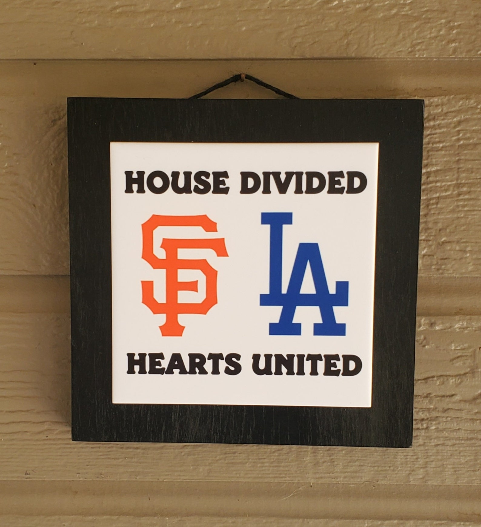 Los Angeles Dodgers Decor | Dodgers Ceramic Tile Sign, Father's Day ...