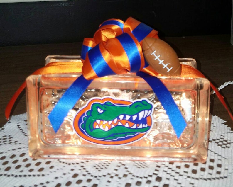 FLORIDA GATORS Lighted Glass Block - Etsy