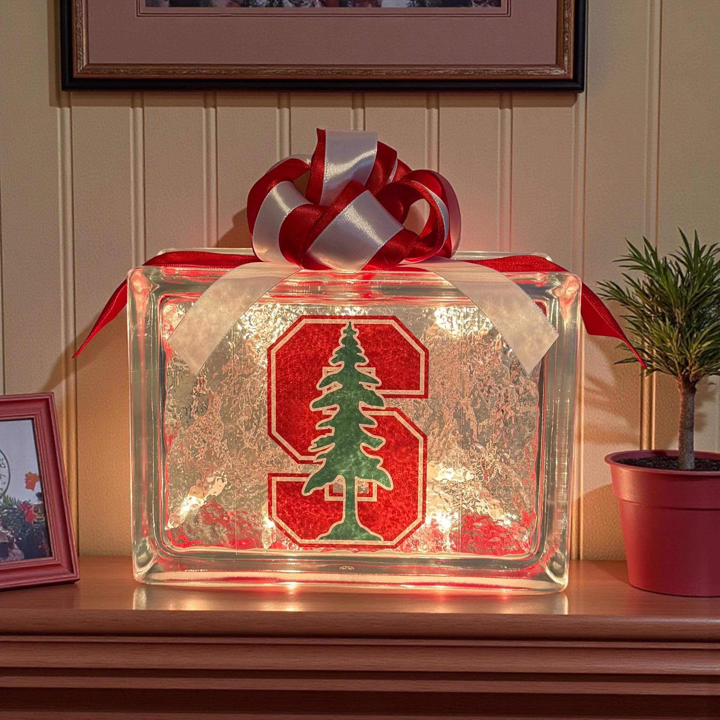 STANFORD UNIVERSITY Lighted Glass Block - Etsy