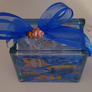 TROPICAL FISH Lighted Glass Block - Etsy