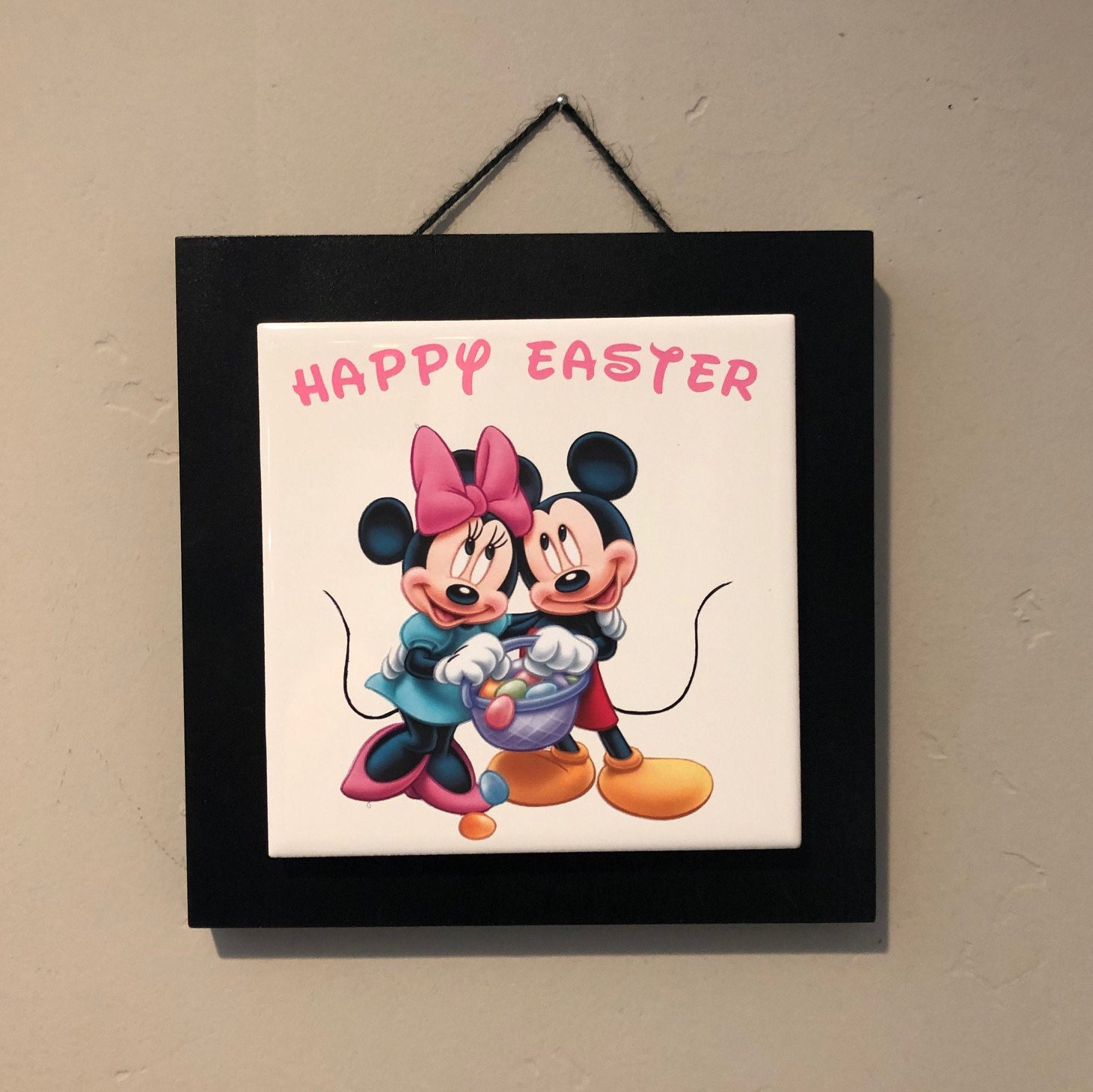 Disney Holiday Decor Ceramic Tile Sign Set | Etsy