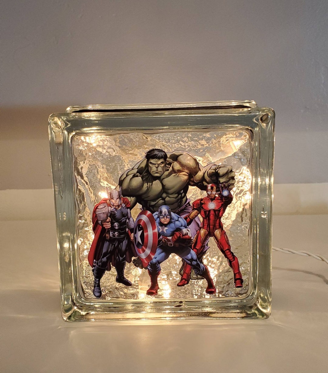 Kids Nightlight, Boys Nightlight AVENGERS MARVEL Superhero Lighted ...