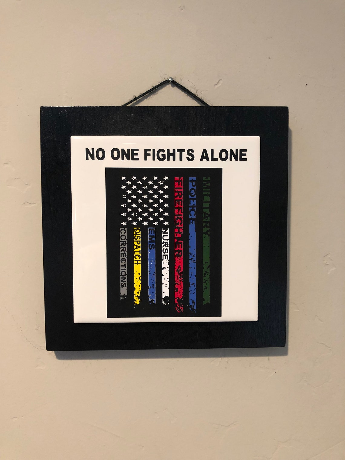 First Responders Decor | Ceramic Tile Sign - Etsy