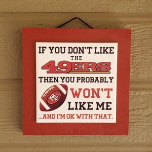 San Francisco 49er Decor| SF 49er Ceramic Tile Sign | Father's Day Gift ...