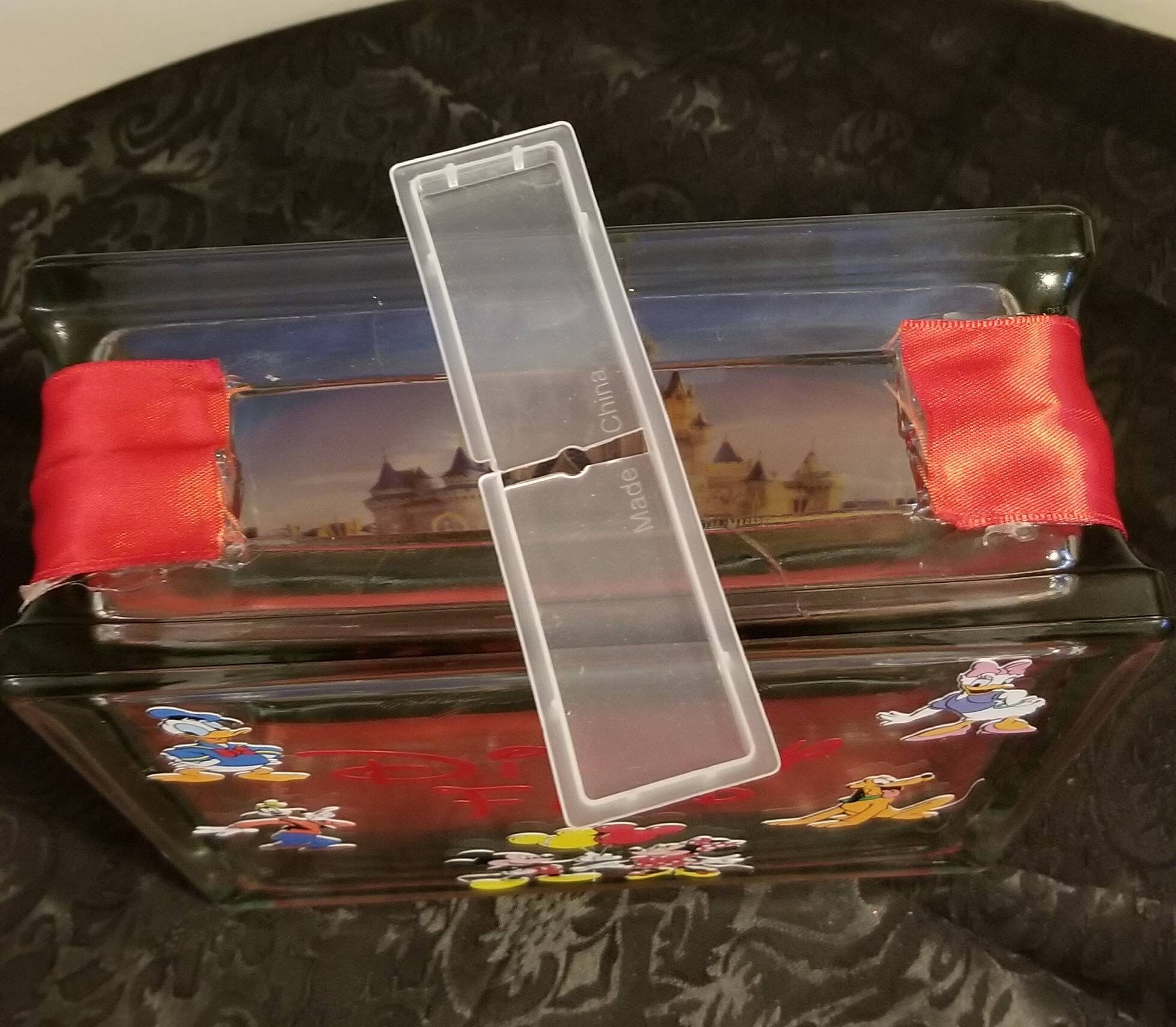 DISNEY Vacation Fund Glass Block Piggy Bank Travel Fund | Etsy