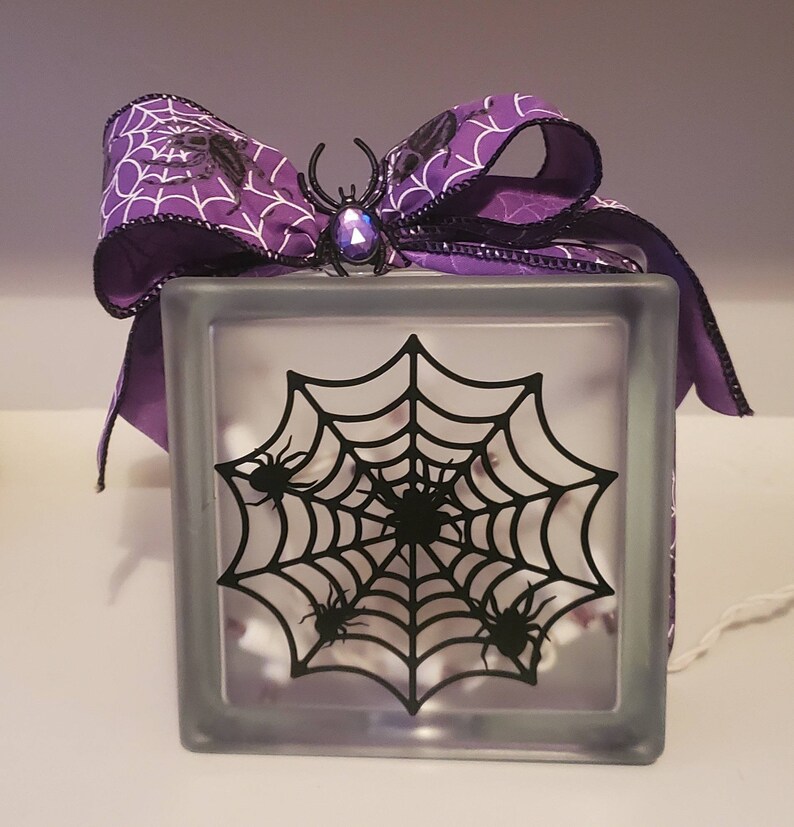 HALLOWEEN Lighted Glass Block - Etsy