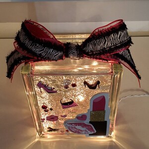 Teen Girl Lighted Glass Block - Etsy