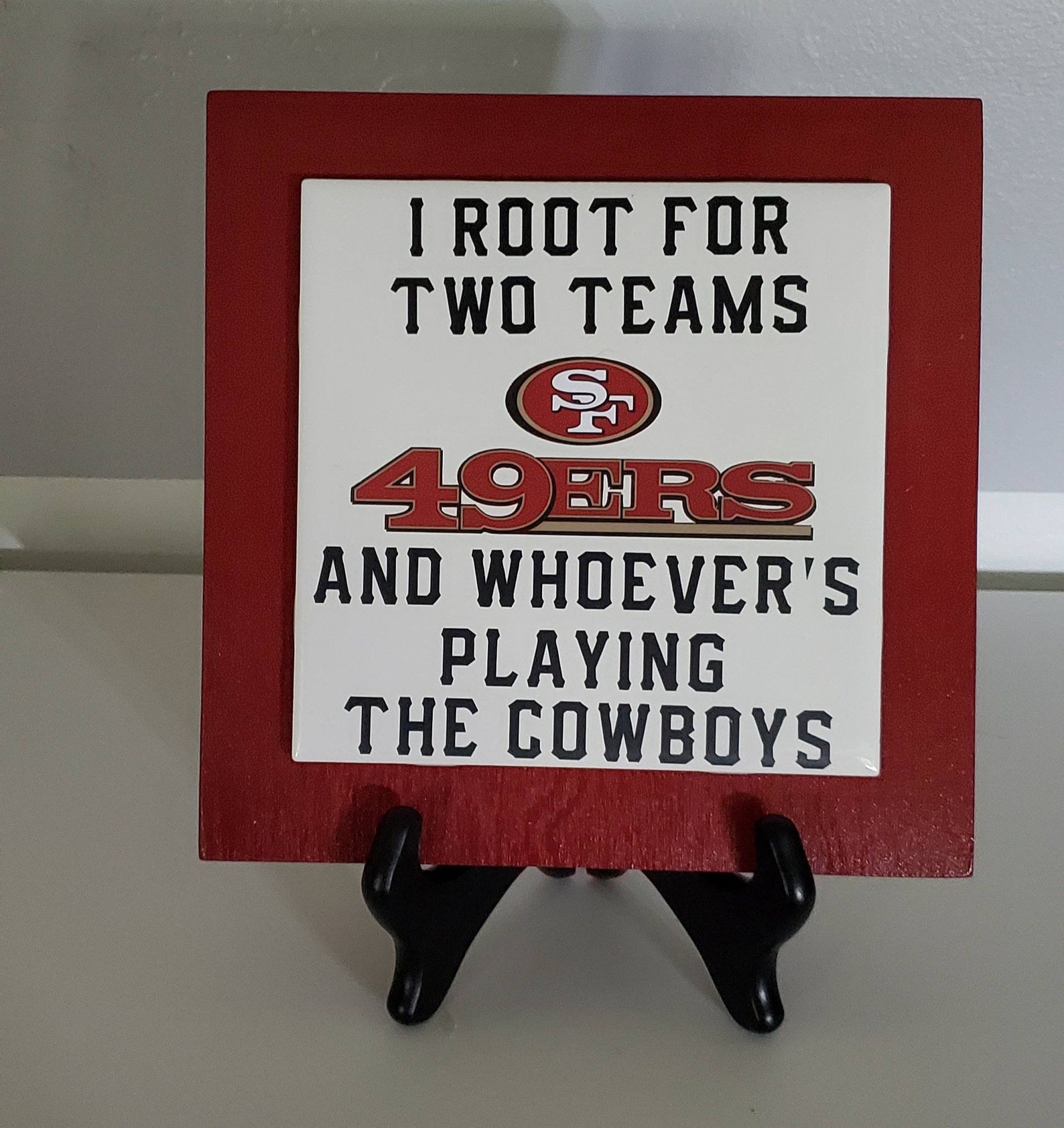 San Francisco 49er Decor SF 49er Ceramic Tile Sign - Etsy