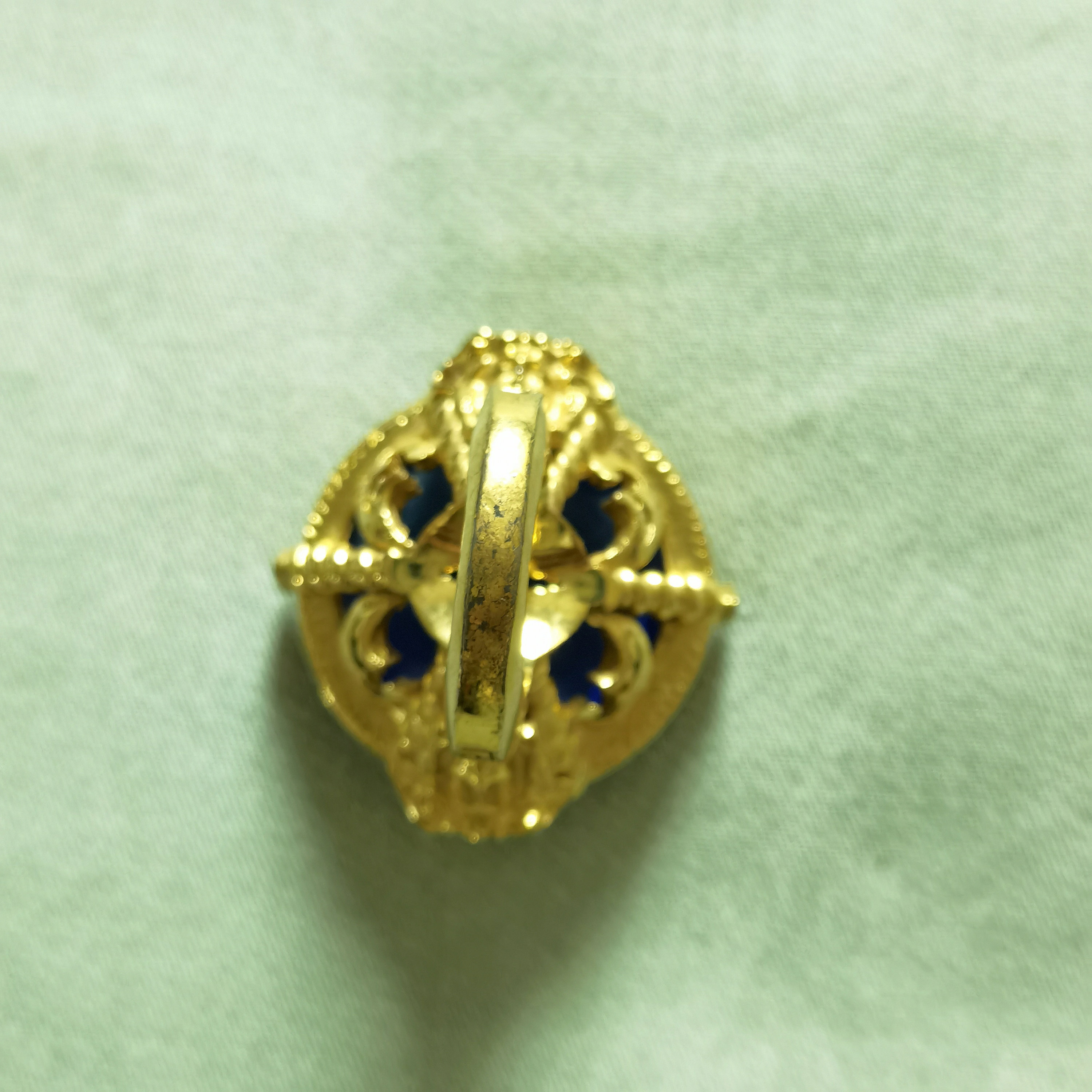 Vintage Versace Sapphire Ring - Etsy