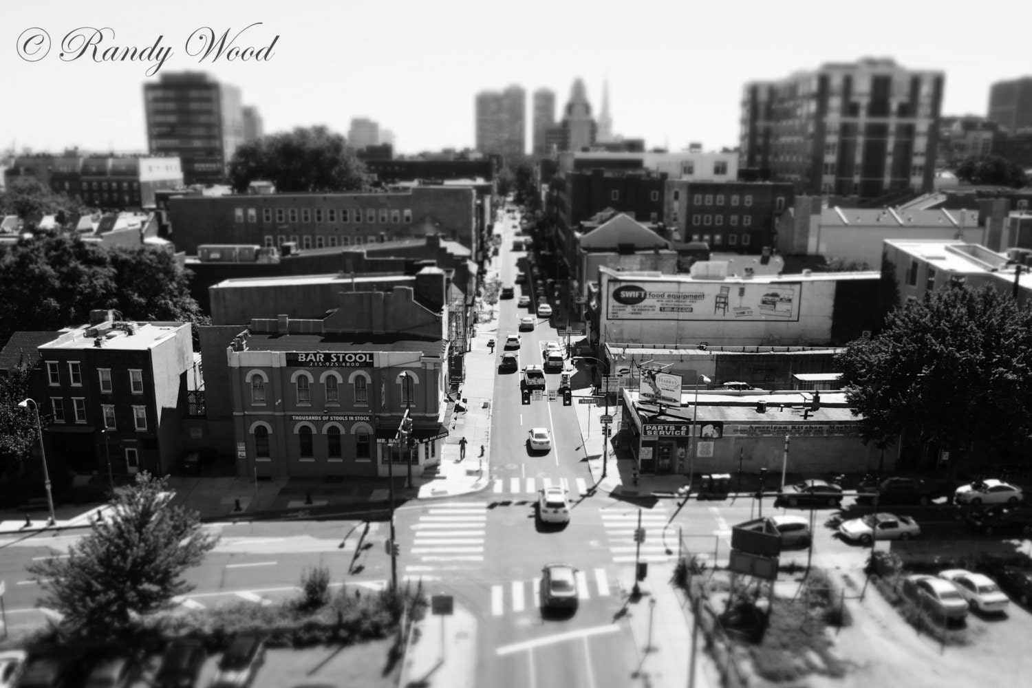 Calles de Philadelphia fotografía pared fina arte blanco y negro arte ...