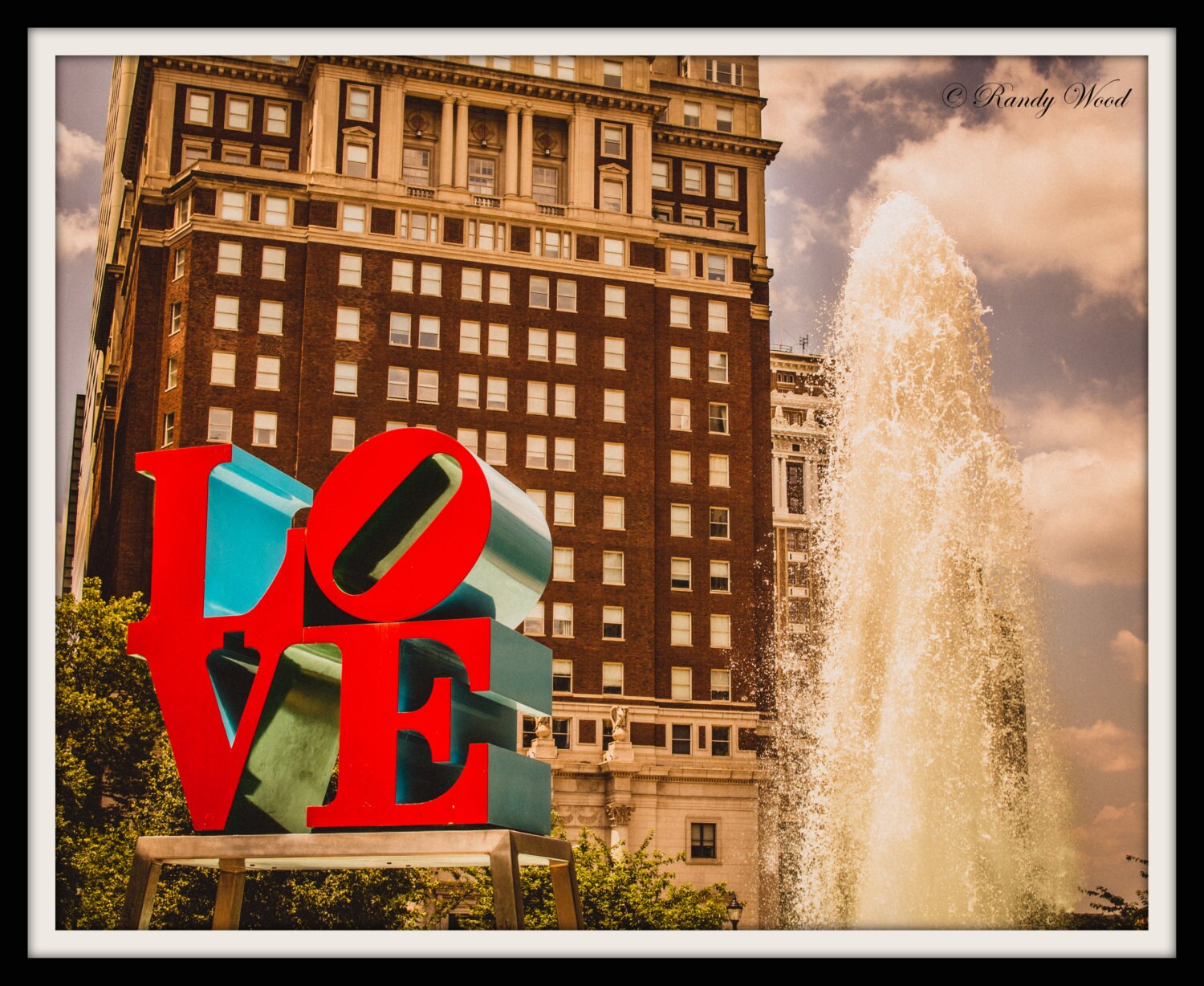 Love Park in Philadelphia Photography - Vintage - Urban Wall Art - Fine ...