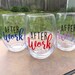 Before Work/after Work Drink Gift Set - Etsy