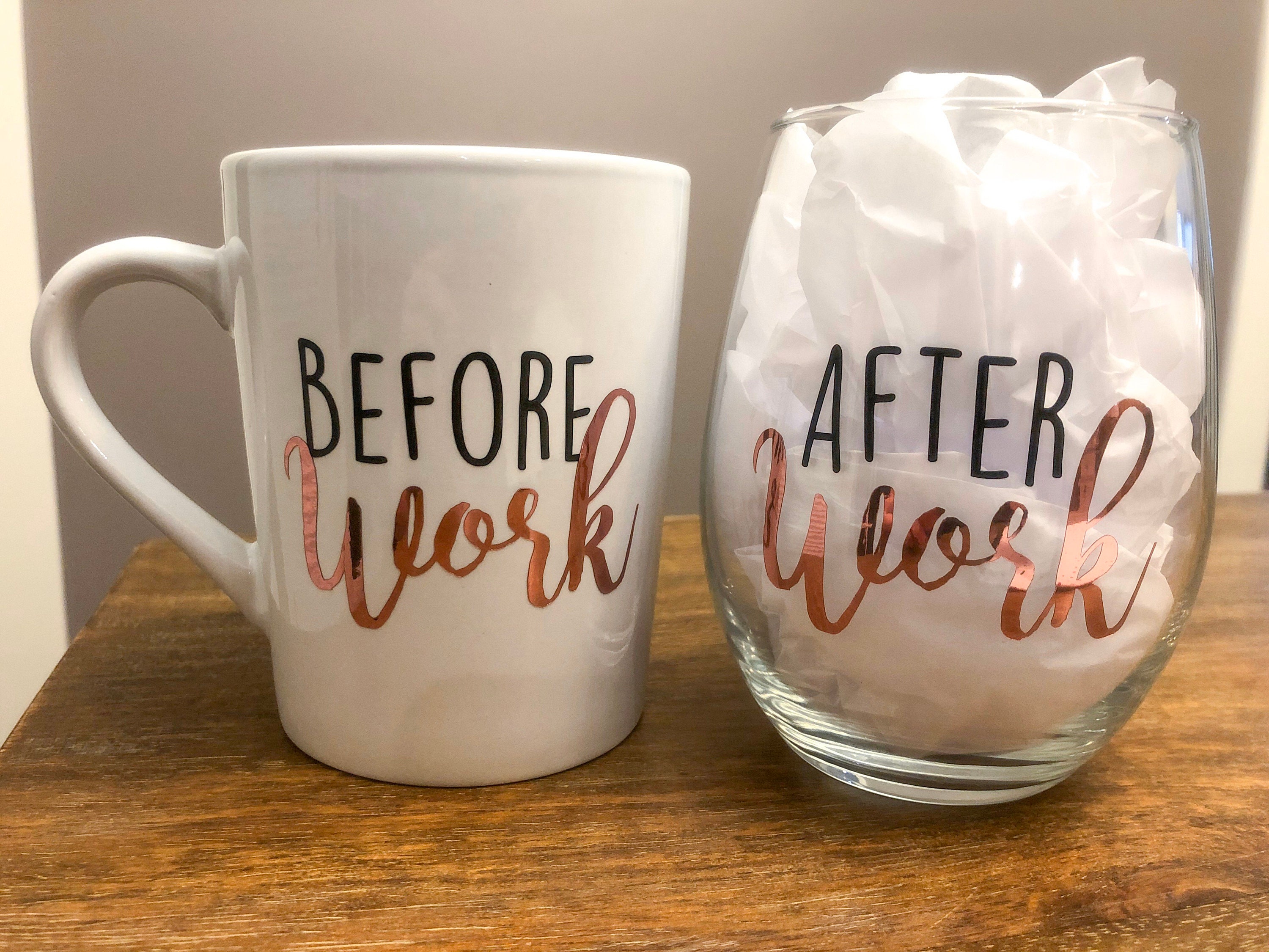 Before Work/after Work Drink Gift Set - Etsy