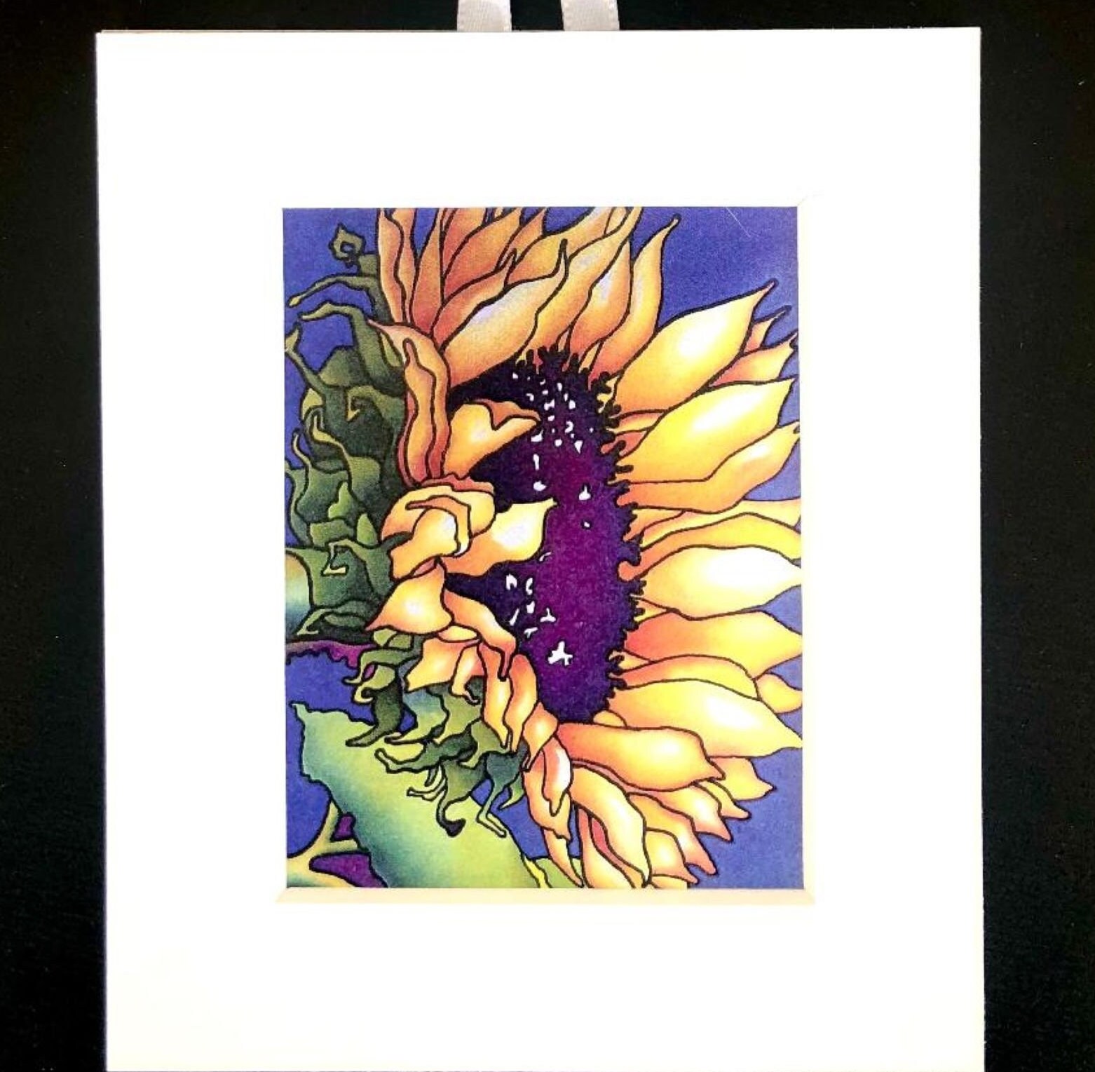 SUNFLOWER Watercolor Flower Print, Sunflower Painting, Sunflower Gift ...