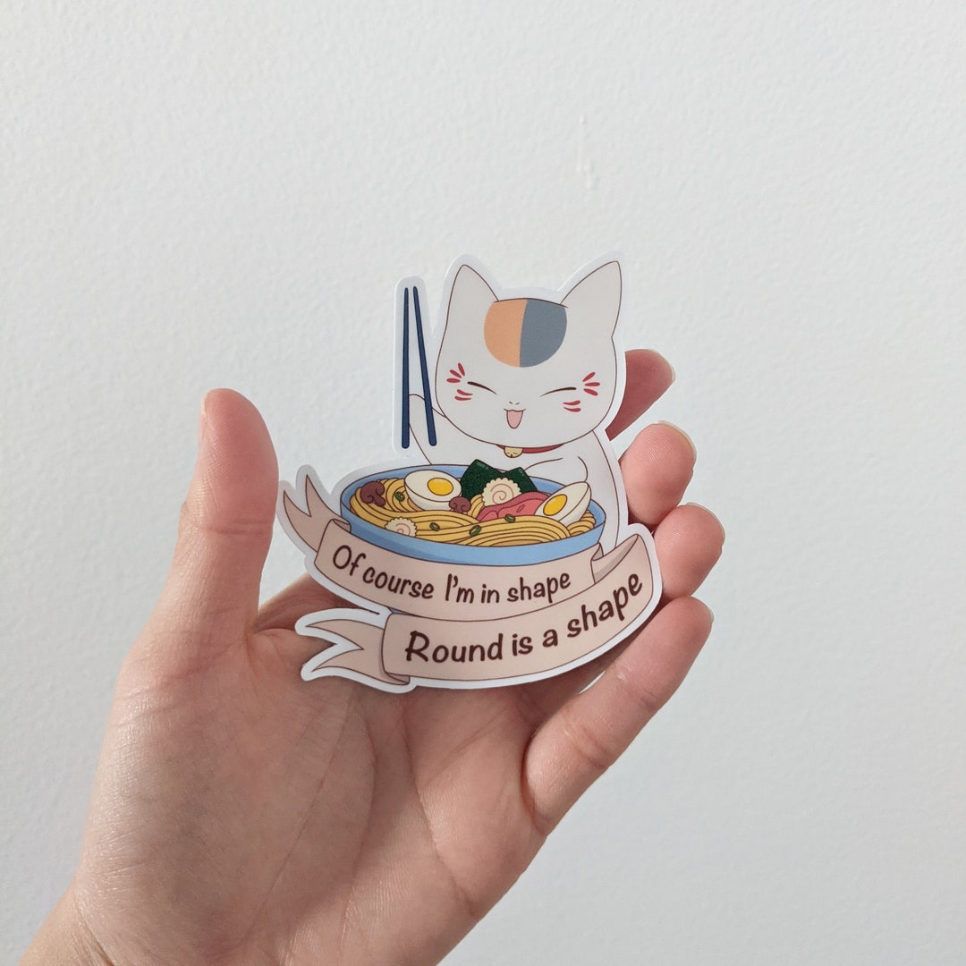 Nyanko-sensei Die Cut Sticker Anime Food Art - Etsy