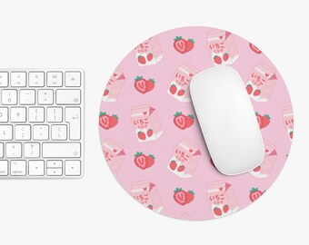 Strawberry Milk Mouse Pad | Etsy