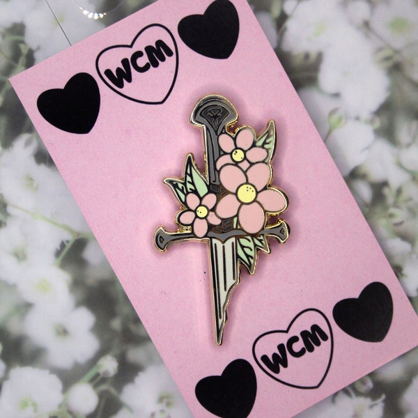 Sword Enamel Pin - Etsy