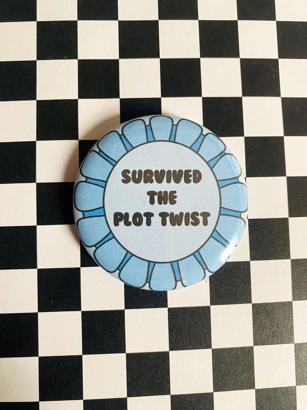 Survived the Plot Twist Award 2 Inch Button Pin - Etsy
