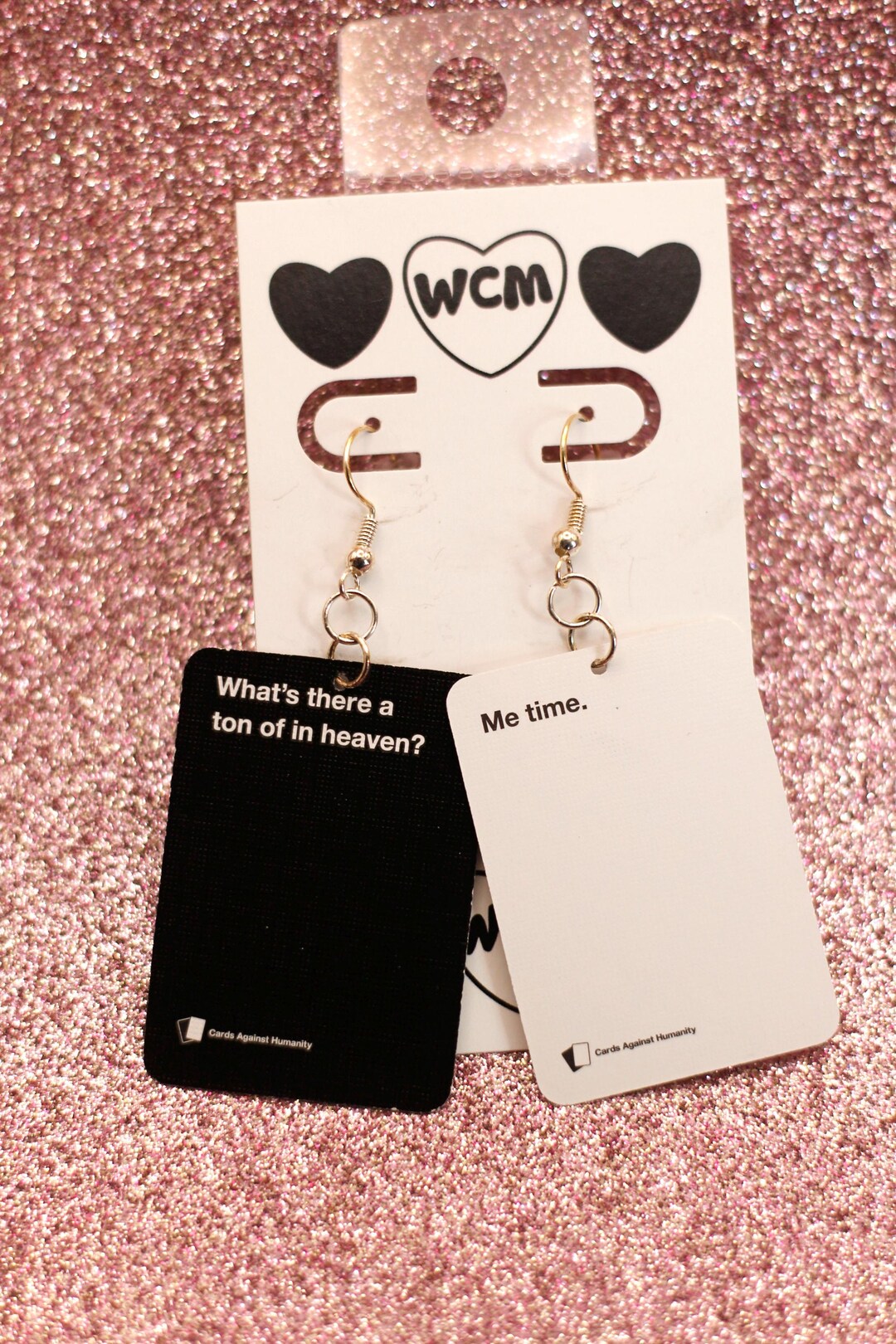 What is There a Ton of in Heaven... Card Game Earrings - Etsy