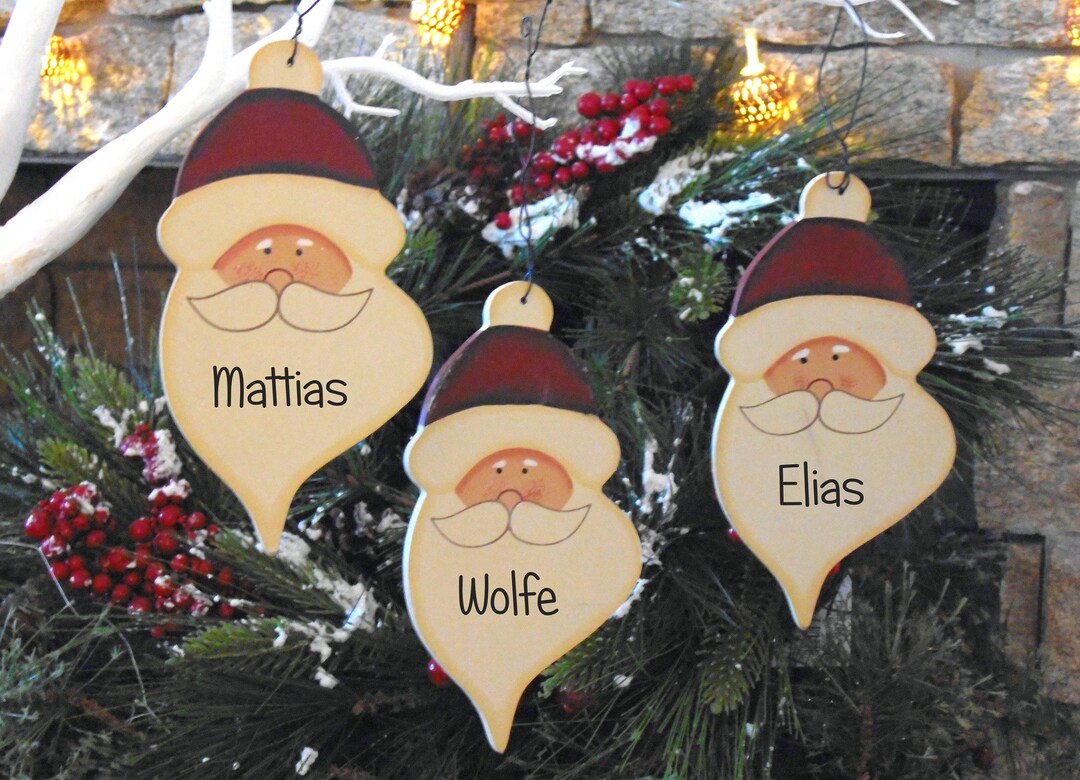 Personalised Funky Fat Santa Christmas Tree Decorations Ornaments - Etsy