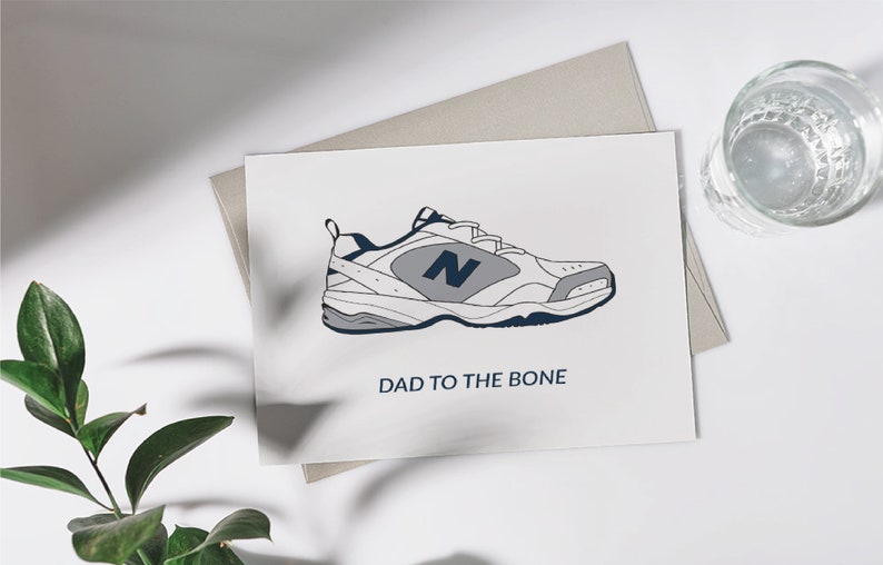 Fathers Day, Dad Birthday, Dad Shoes Card Printable - Etsy