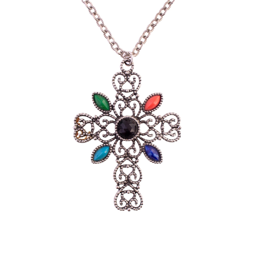 Vintage Avon Cross Necklace - Etsy