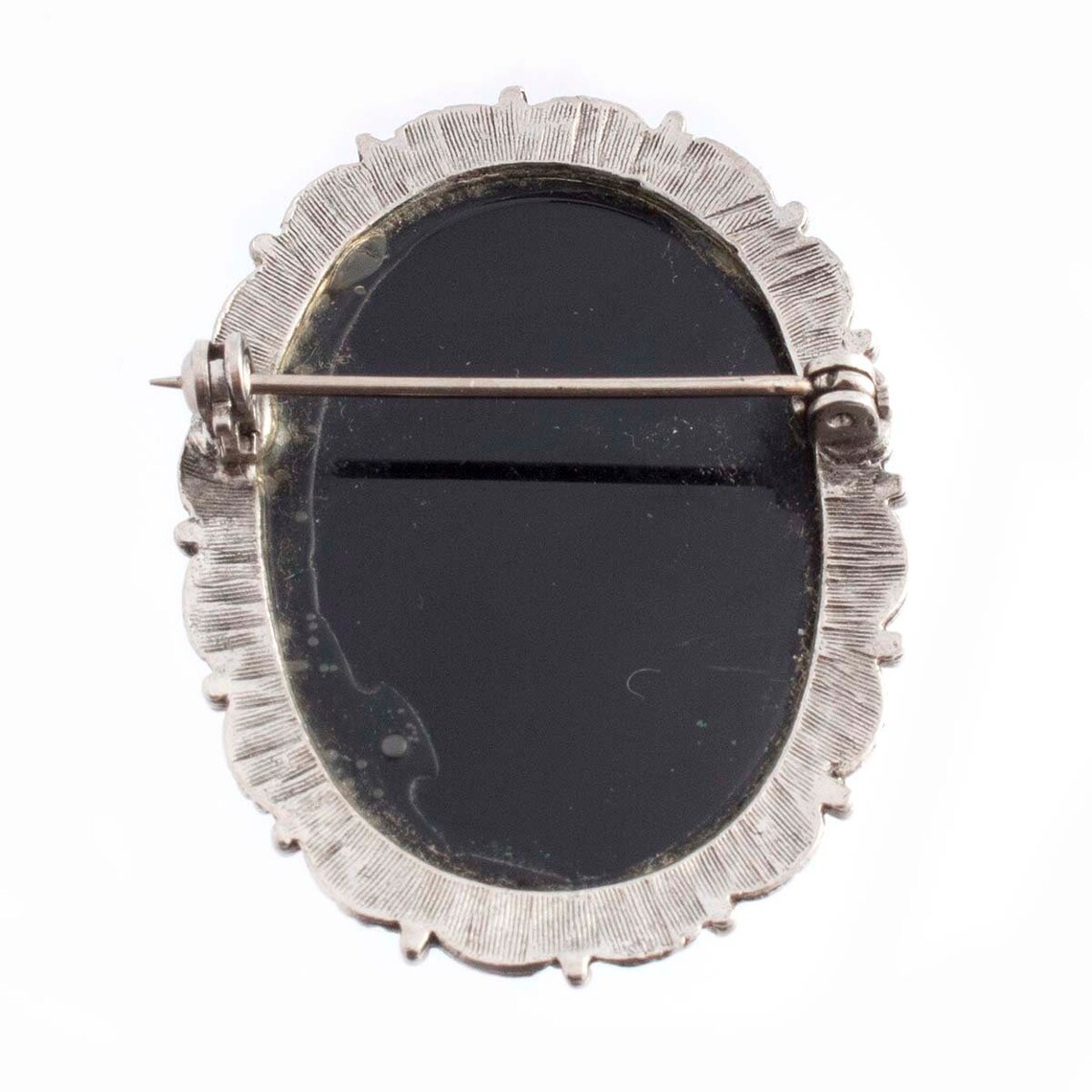 Black and White Cameo Brooch - Etsy