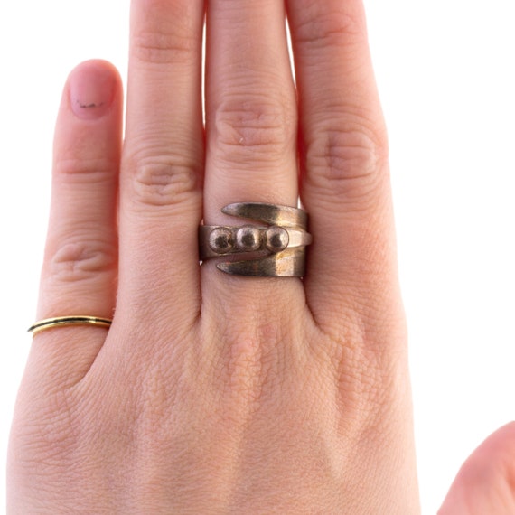 David Andersen Sterling Modernist Ring - Gem