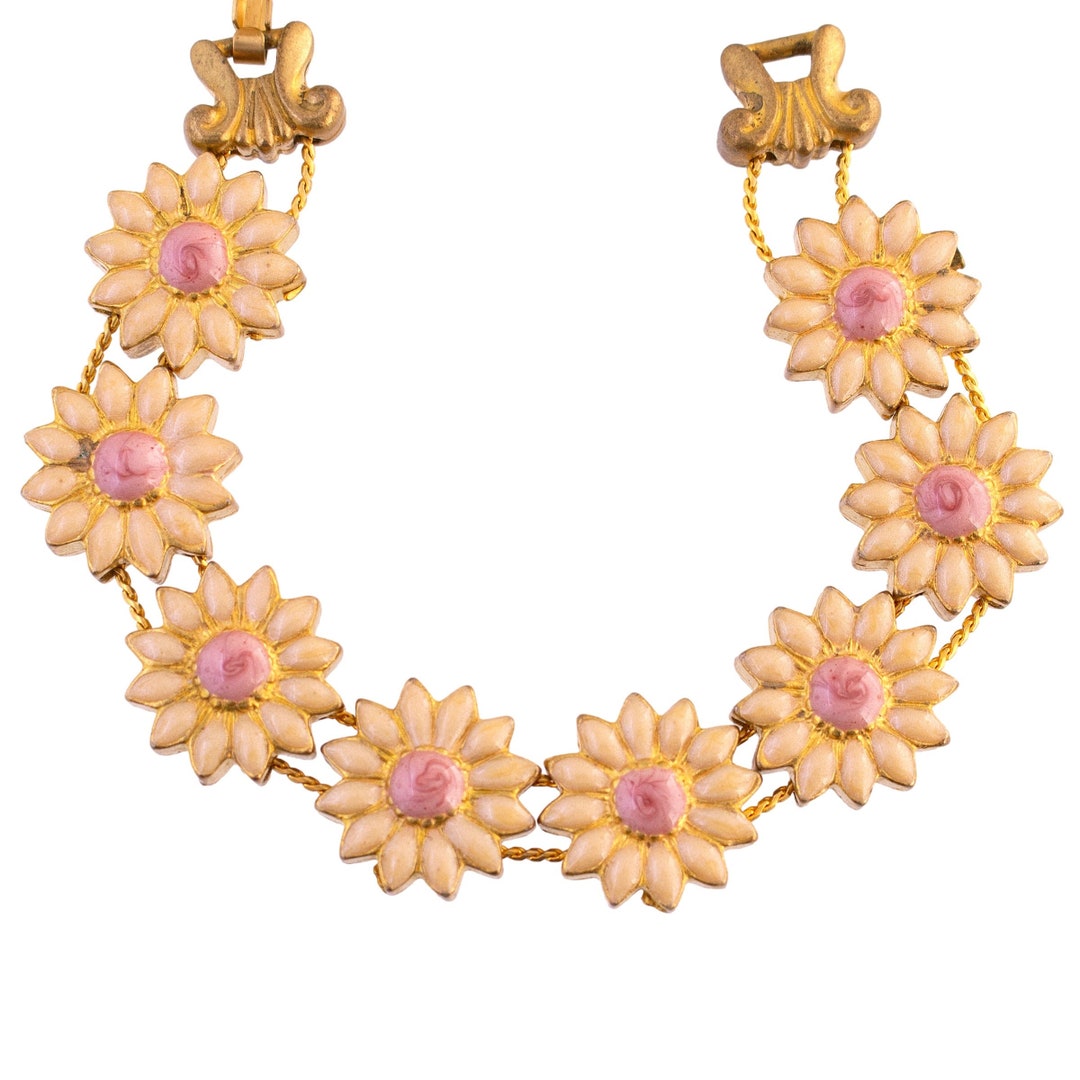 1950's Daisy Slide Bracelet - Etsy