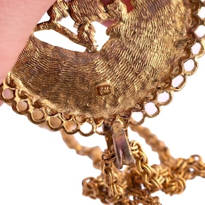 HMS Madeira Vintage Gold Plated Art Nouveau Styled Necklace - Etsy